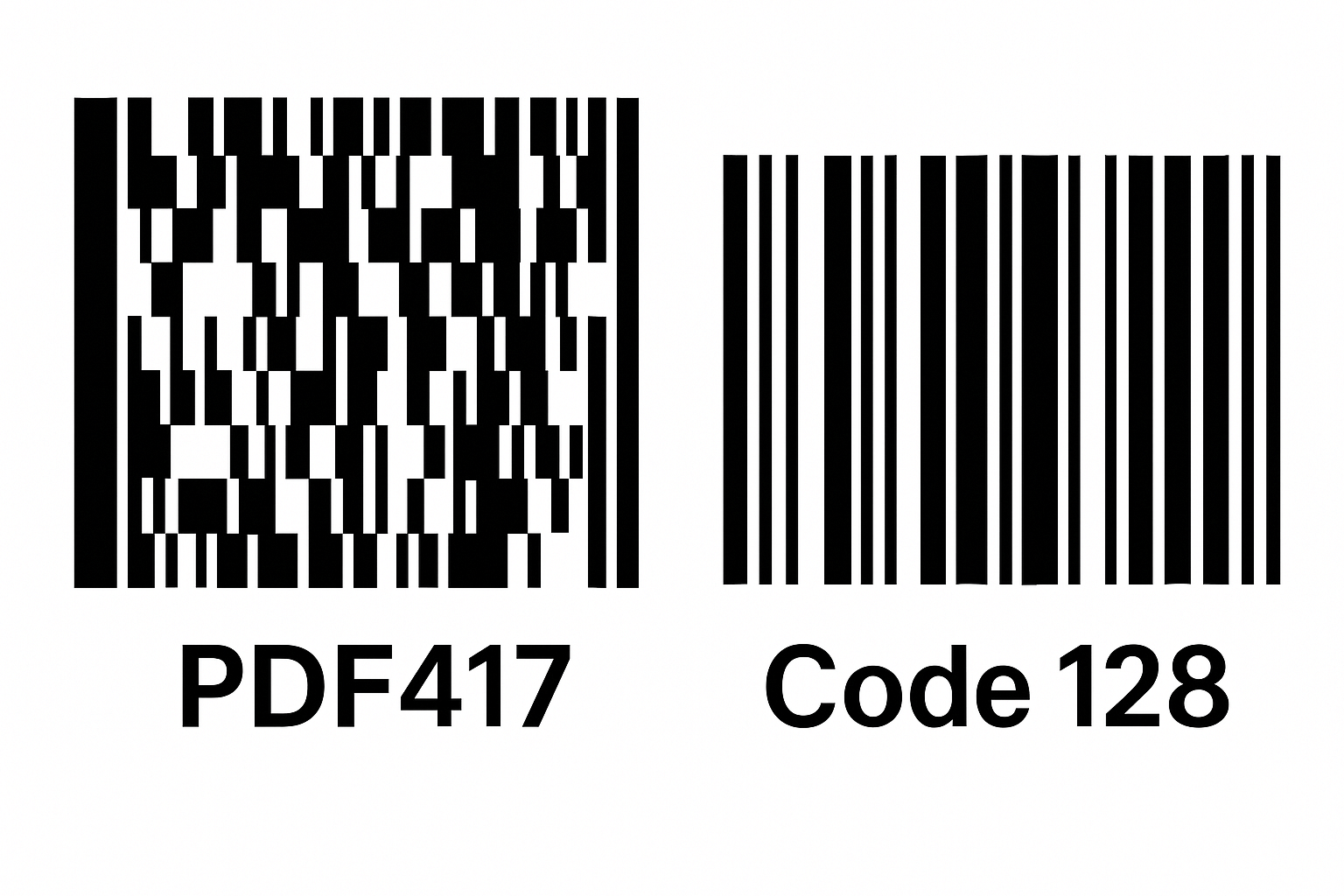 PDF 417 vs Code 128: Choosing the Right Barcode Format